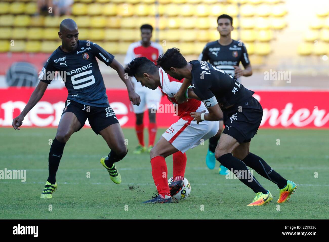 Monaco's Radamel Falcao during the French First League soccer match ...