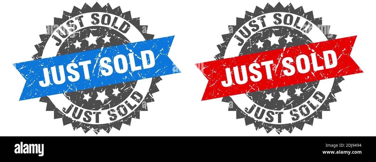 just sold grunge stamp set. just sold band sign Stock Vector Image ...