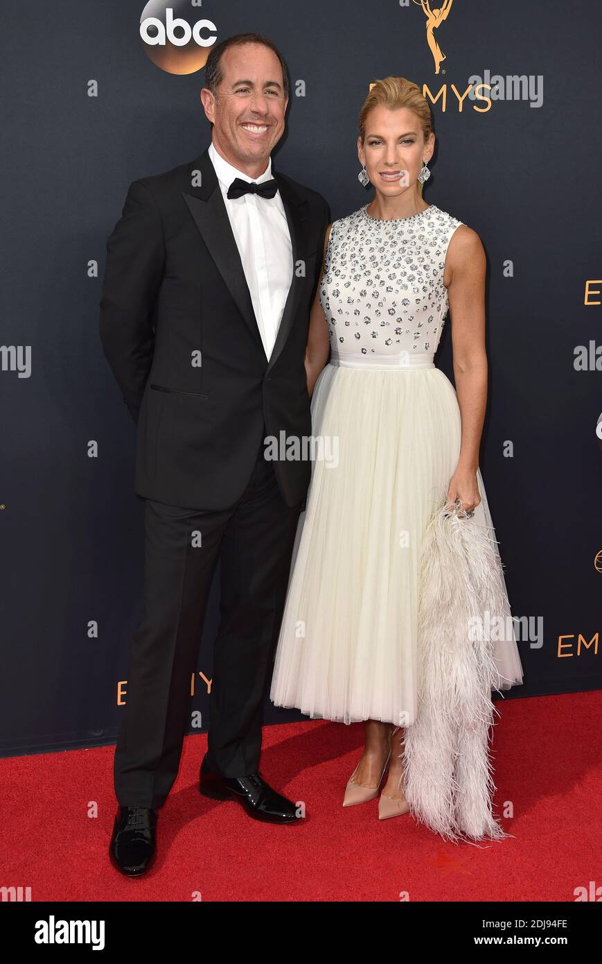 Jerry Seinfeld, Jessica Seinfeld attend the 68th Annual Primetime Emmy ...