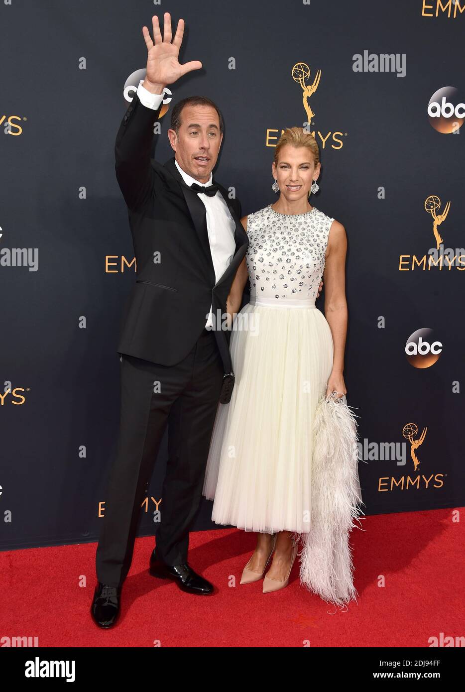 Jerry Seinfeld, Jessica Seinfeld attend the 68th Annual Primetime Emmy ...