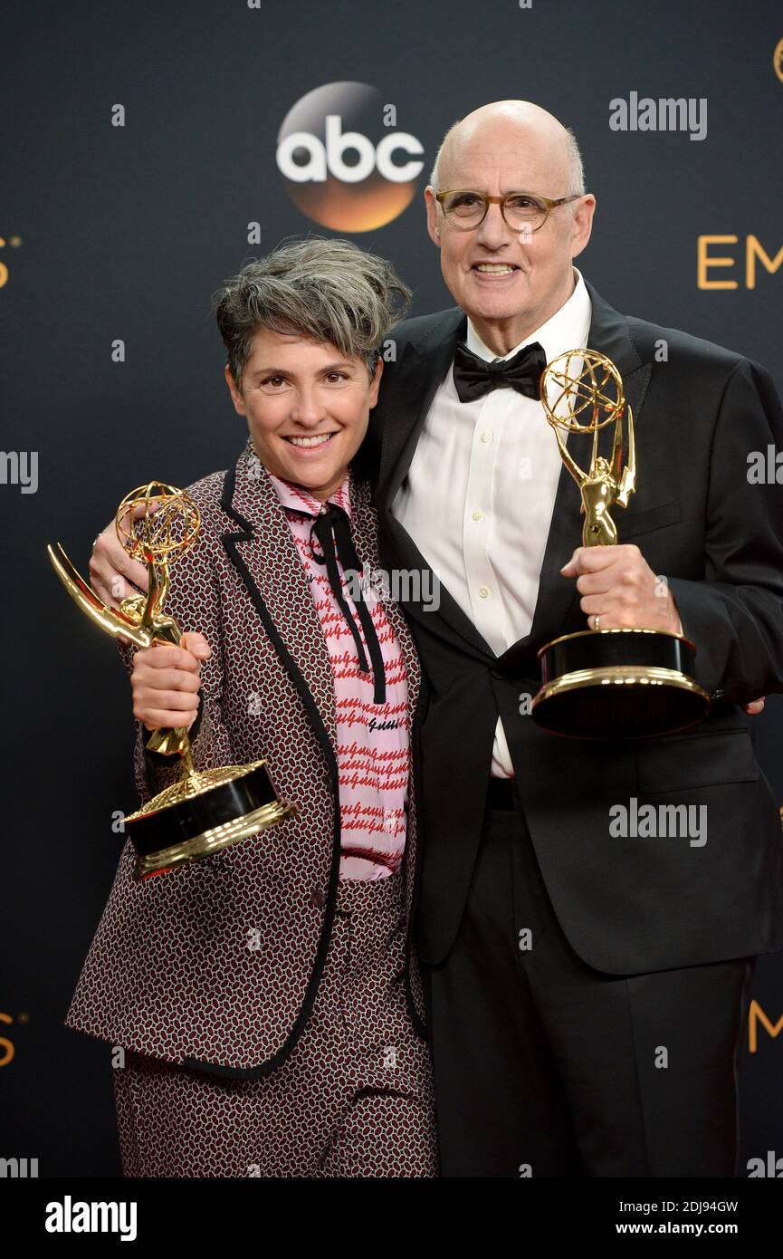 Jill Soloway and Jeffrey Tambor pose in the press room during the 68th ...