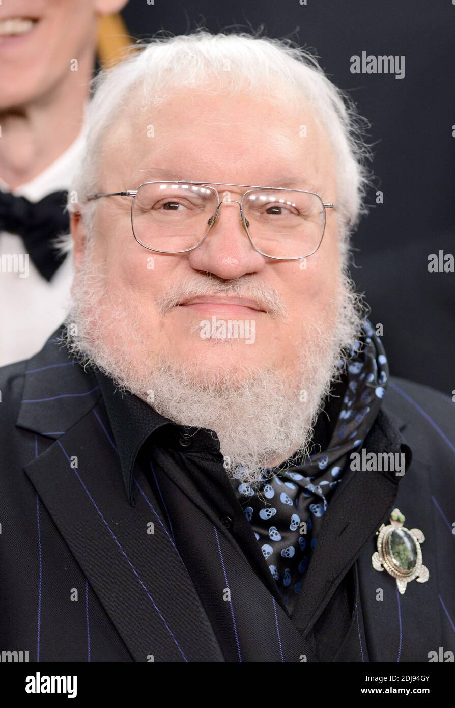 George R. R. Martin poses in the press room during the 68th Annual ...