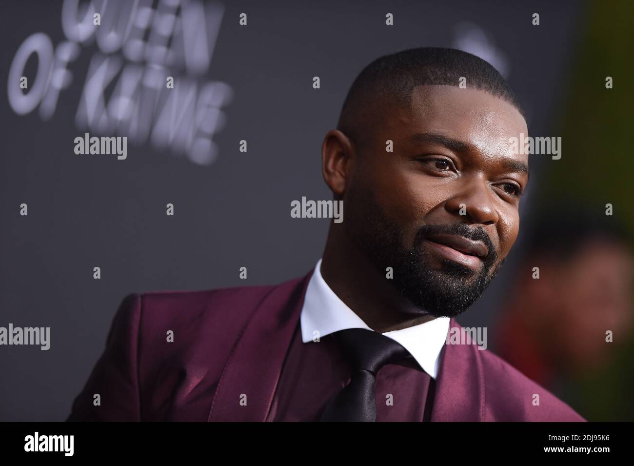 David Oyelowo attends the premiere of Queen Of Katwe held in Los ...