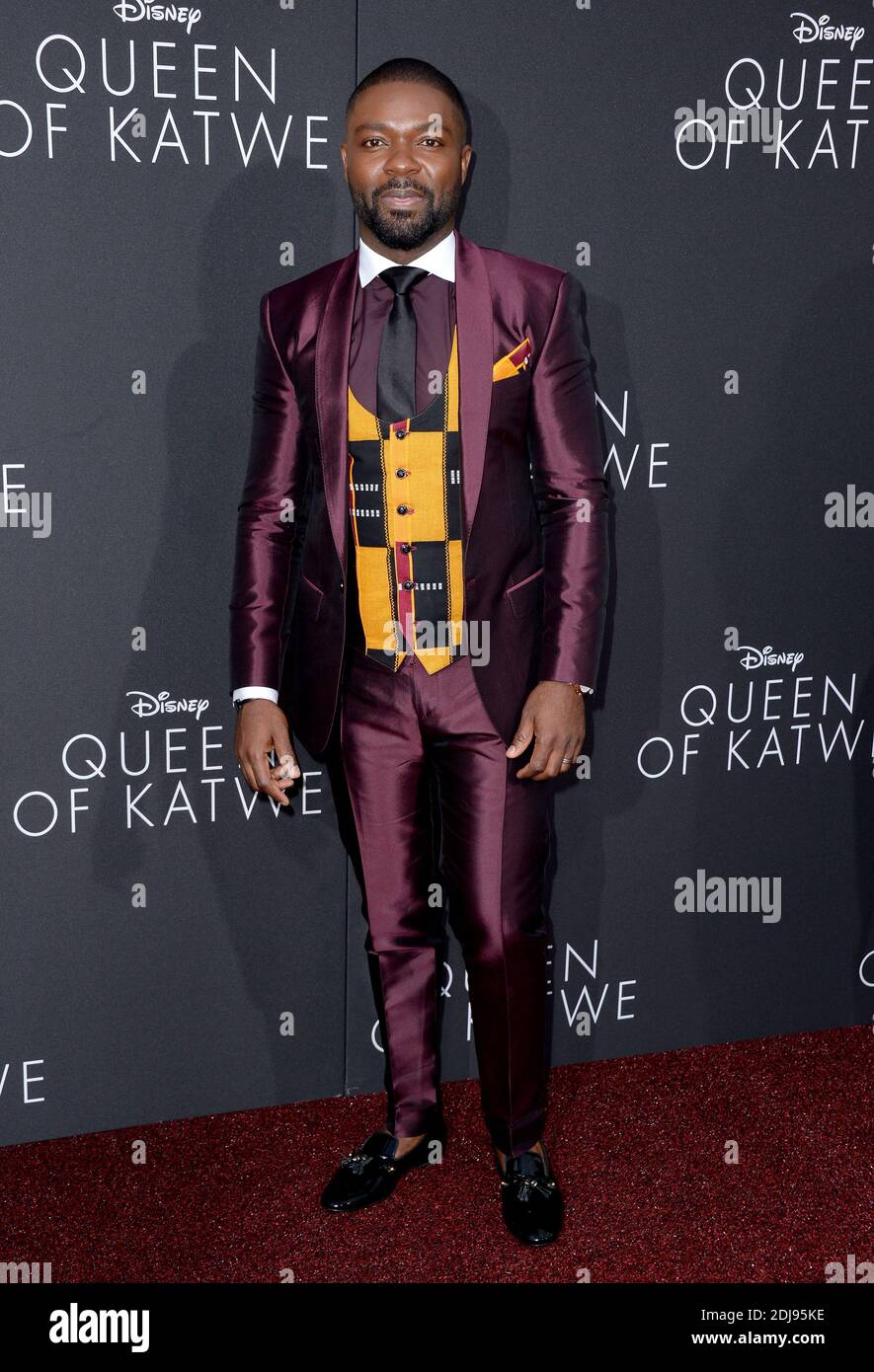 David Oyelowo attends the premiere of Queen Of Katwe held in Los ...