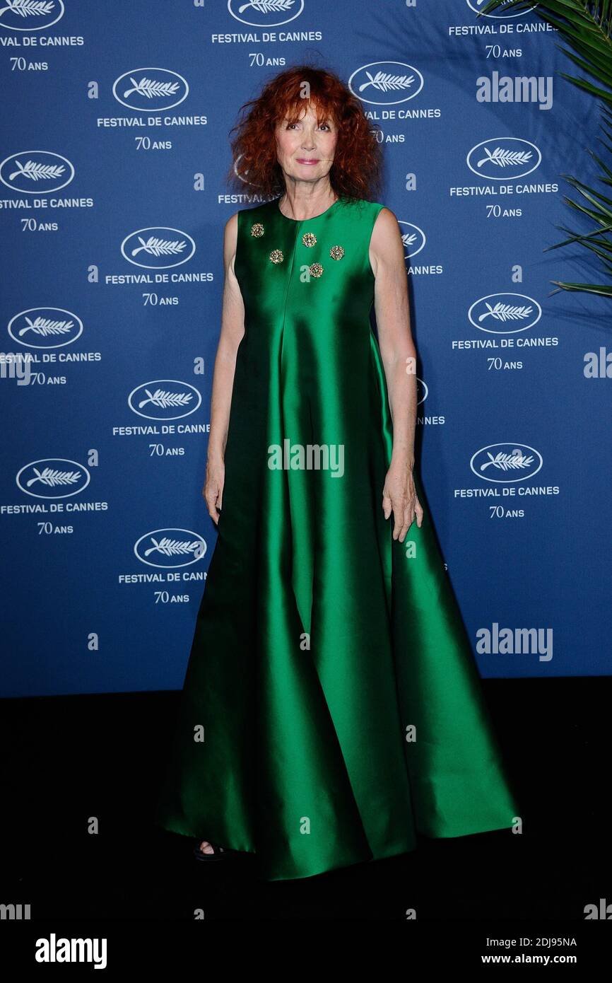 Sabine Azema attending the 70th Cannes Film Festival Anniversary Party ...