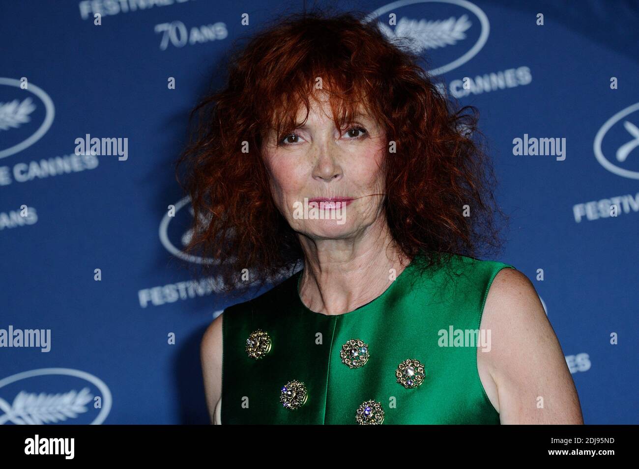 Sabine Azema attending the 70th Cannes Film Festival Anniversary Party ...