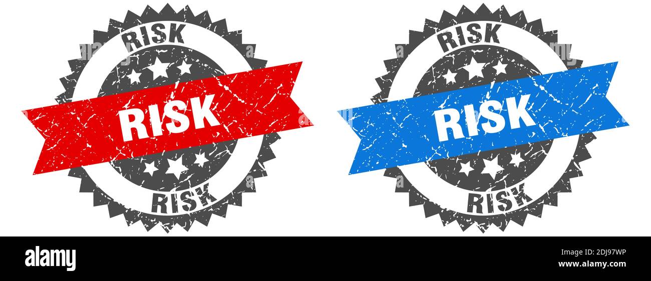 risk grunge stamp set. risk band sign Stock Vector Image & Art - Alamy