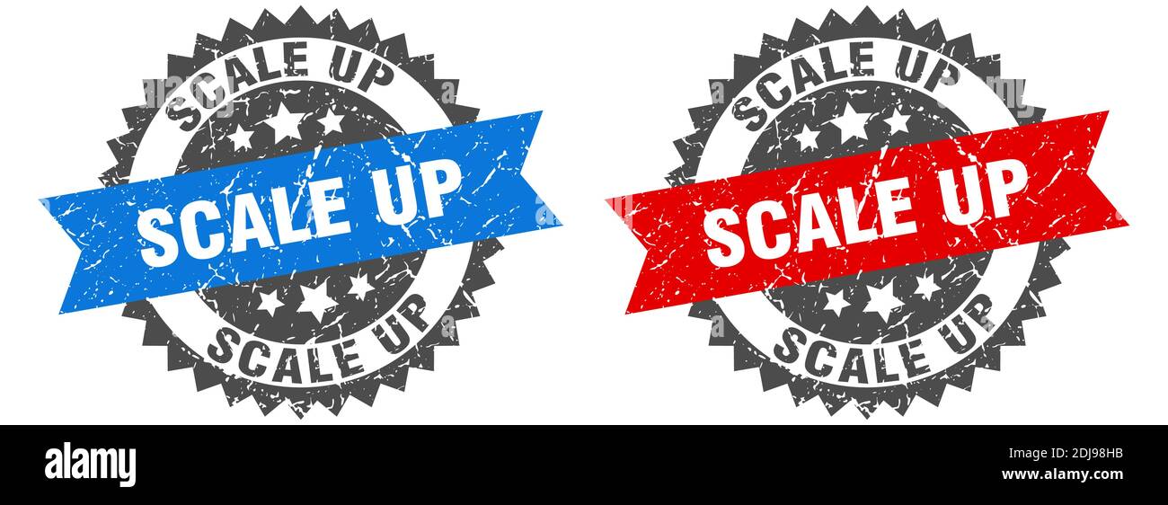 scale up grunge stamp set. scale up band sign Stock Vector Image & Art ...