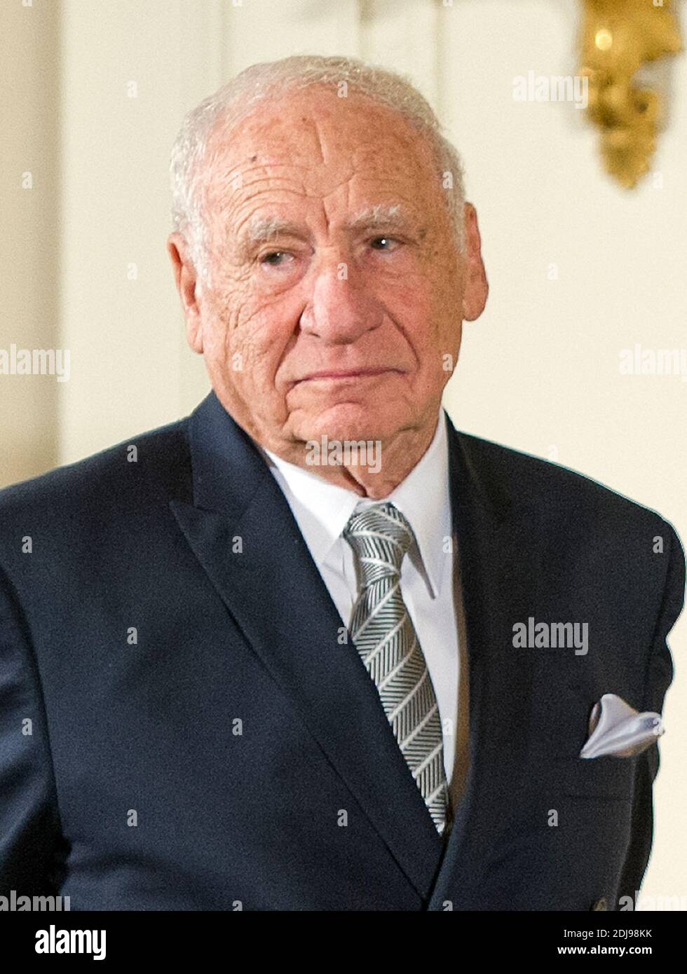 Mel Brooks, Actor, Comedian, & Writer of New York, New York listens as ...