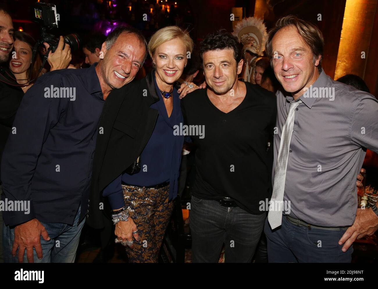 Gerard Guez, Tarja Visan, Patrick Bruel et Herve Taieb assiste a la ...