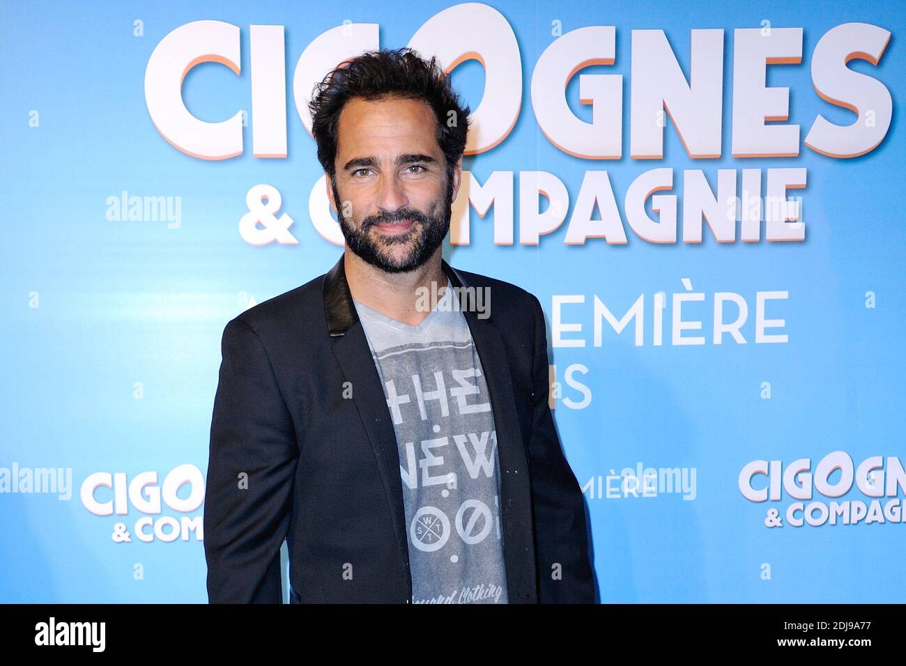 Florent Peyre assiste a l'avant premiere du film d'aniation Cigognes et ...