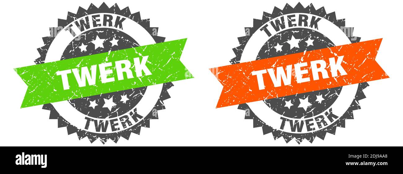 twerk grunge stamp set. twerk band sign Stock Vector Image & Art - Alamy
