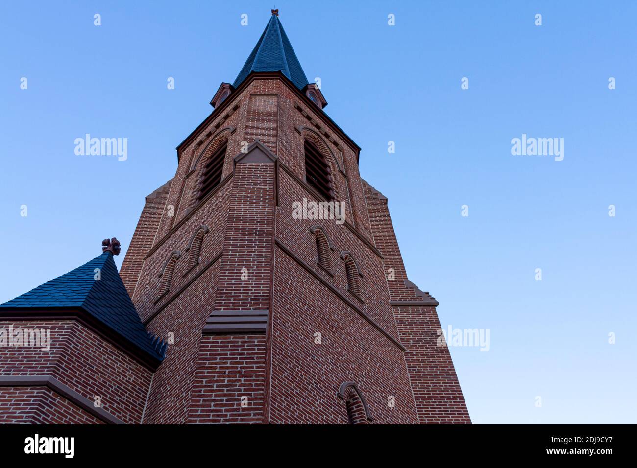Bell tower of the 1742 built historic All Saints' Episcopal Church in ...
