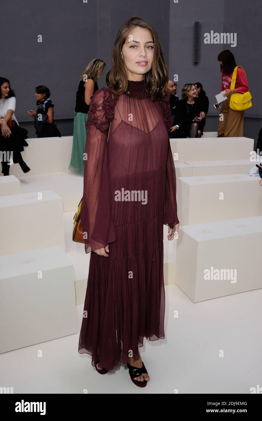 Marie-Ange Casta attending the Chloe show as a part of Paris Fashion Week Ready to Wear Spring ...