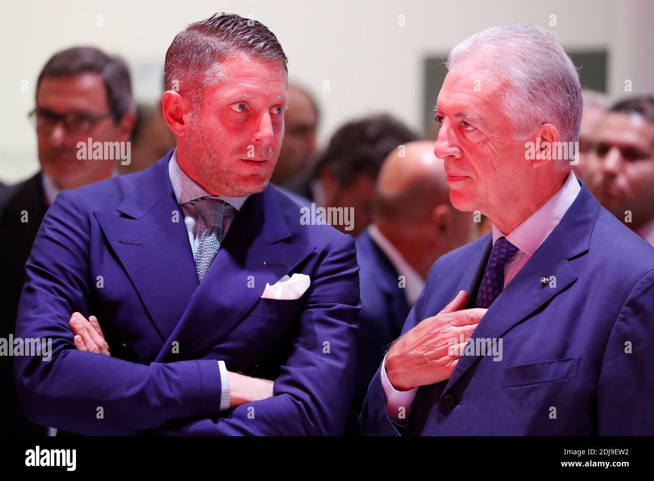 Lapo Elkann and Piero Lardi Ferrari the only surviving son of Enzo ...