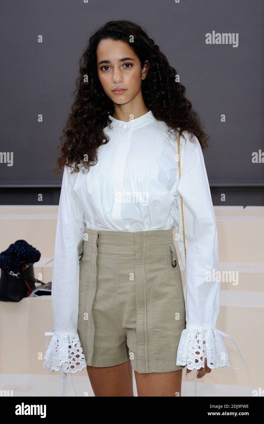 Iman Perez attending the Chloe show as a part of Paris Fashion Week ...