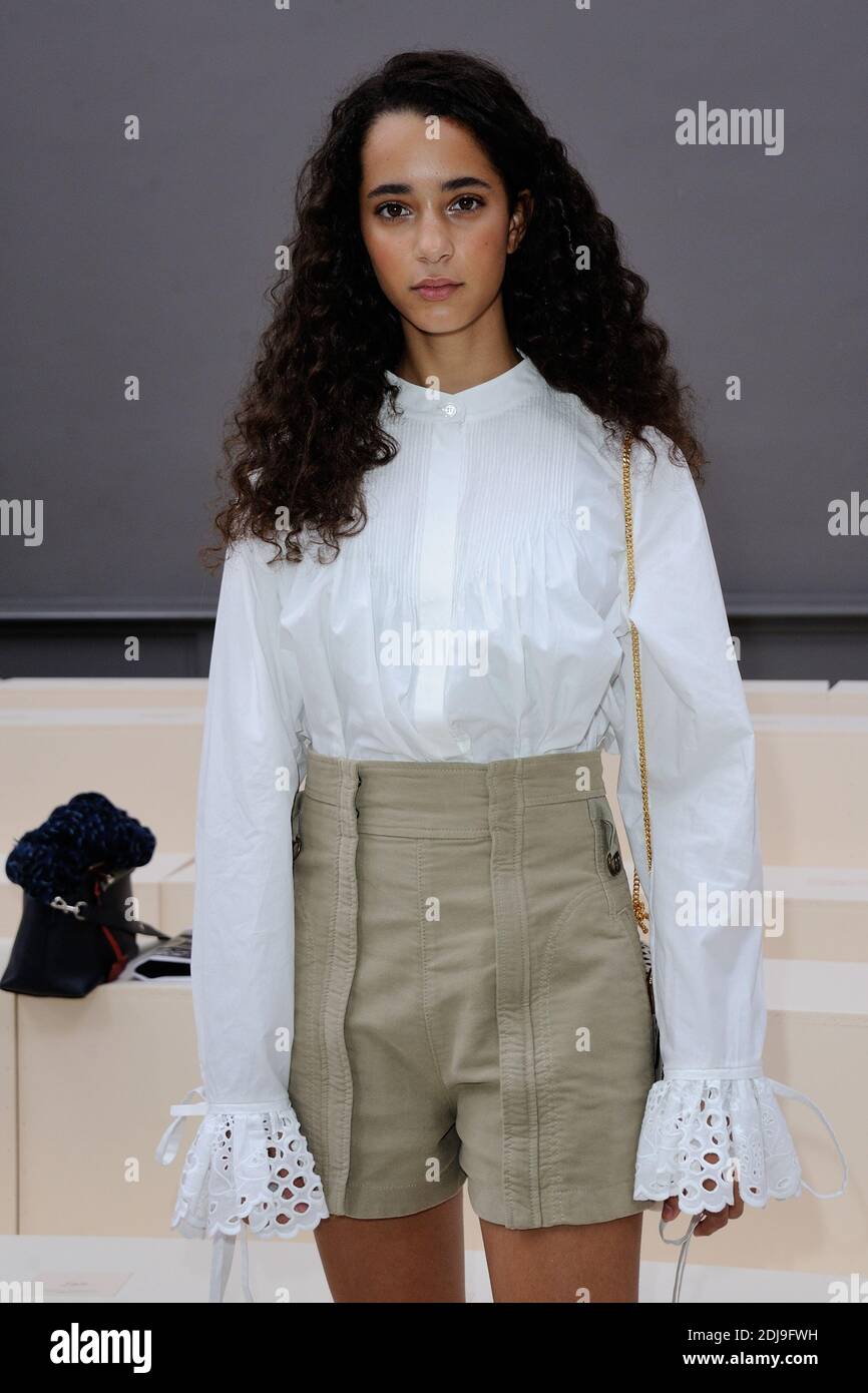 Iman Perez attending the Chloe show as a part of Paris Fashion Week ...