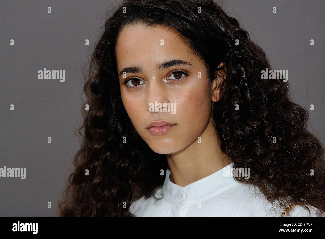 Iman Perez attending the Chloe show as a part of Paris Fashion Week ...