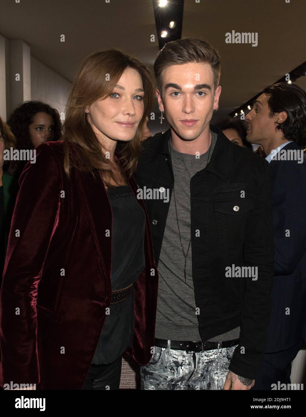 Carla Bruni and Gabriel Kane Day Lewis attend sat the Christian Dior ...
