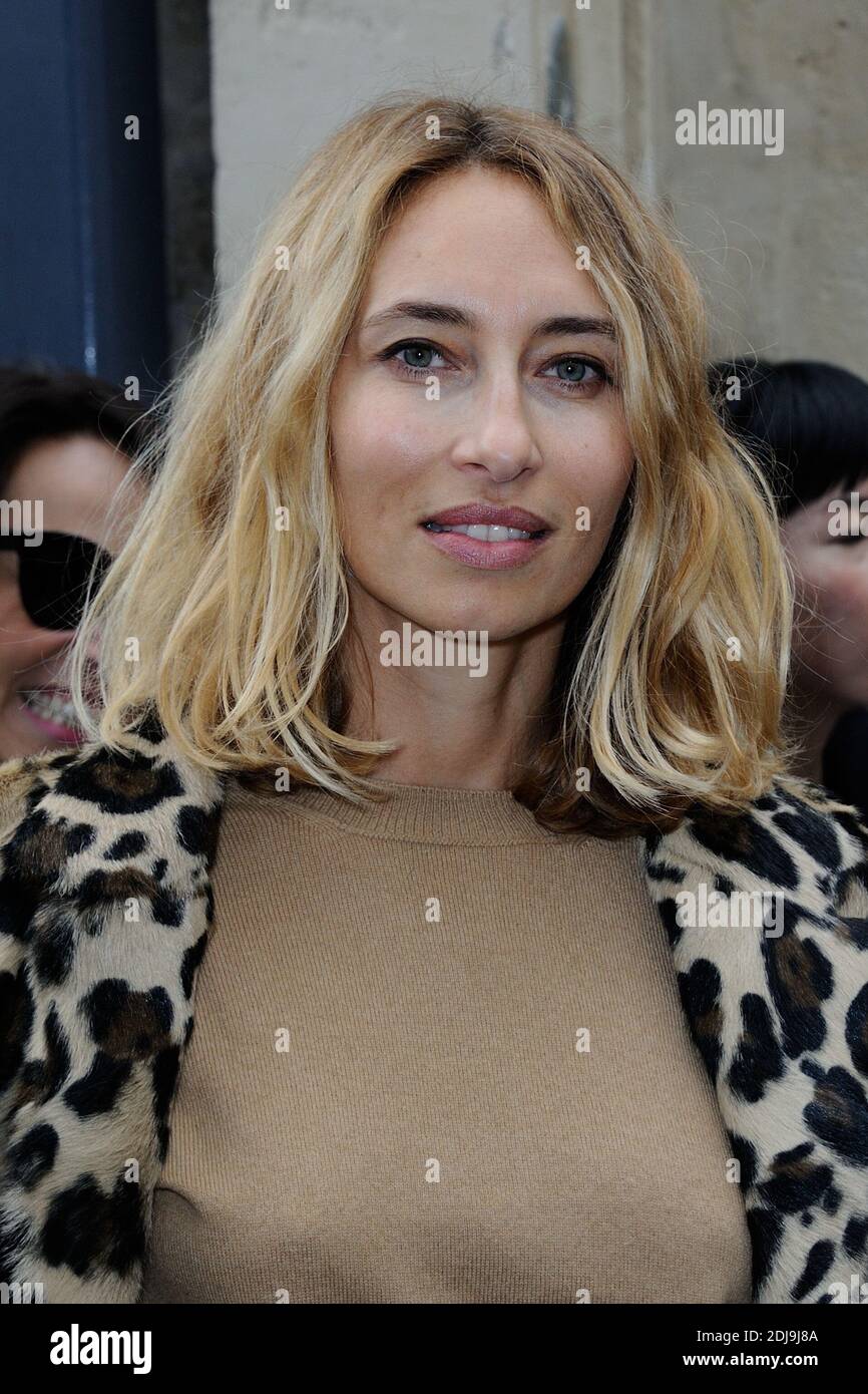 Alexandra Golovanoff arriving at the Christian Dior show as a part of ...