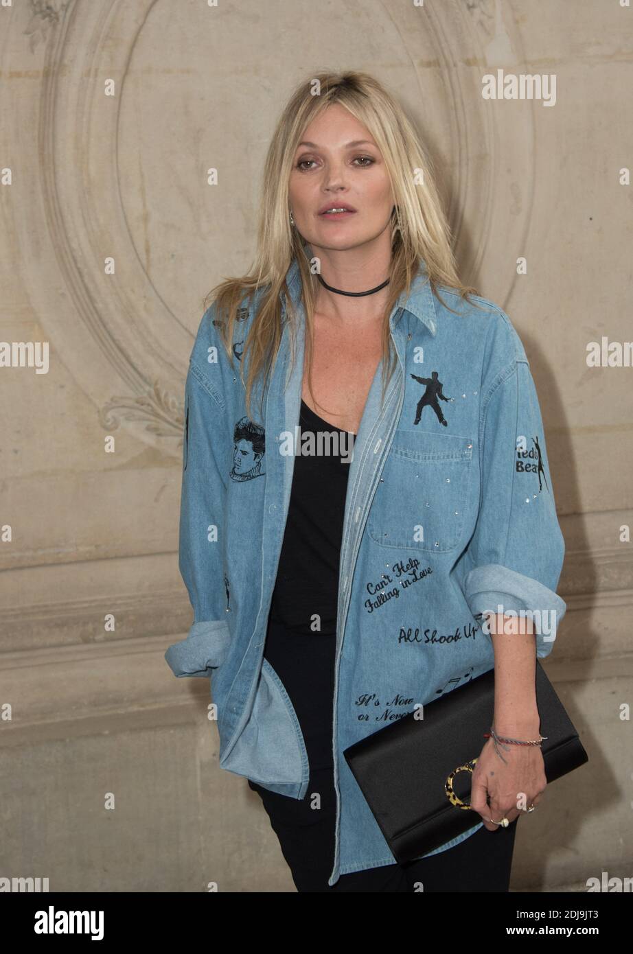 Kate Moss attends the Christian Dior show as a part of Paris Fashion ...