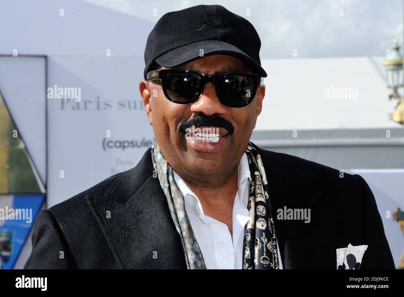 Steve Harvey arriving at the Elie Saab show as a part of Paris Fashion ...