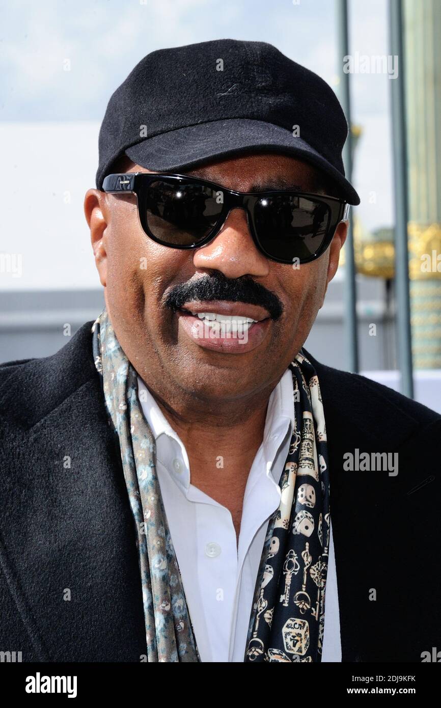Steve Harvey arriving at the Elie Saab show as a part of Paris Fashion ...