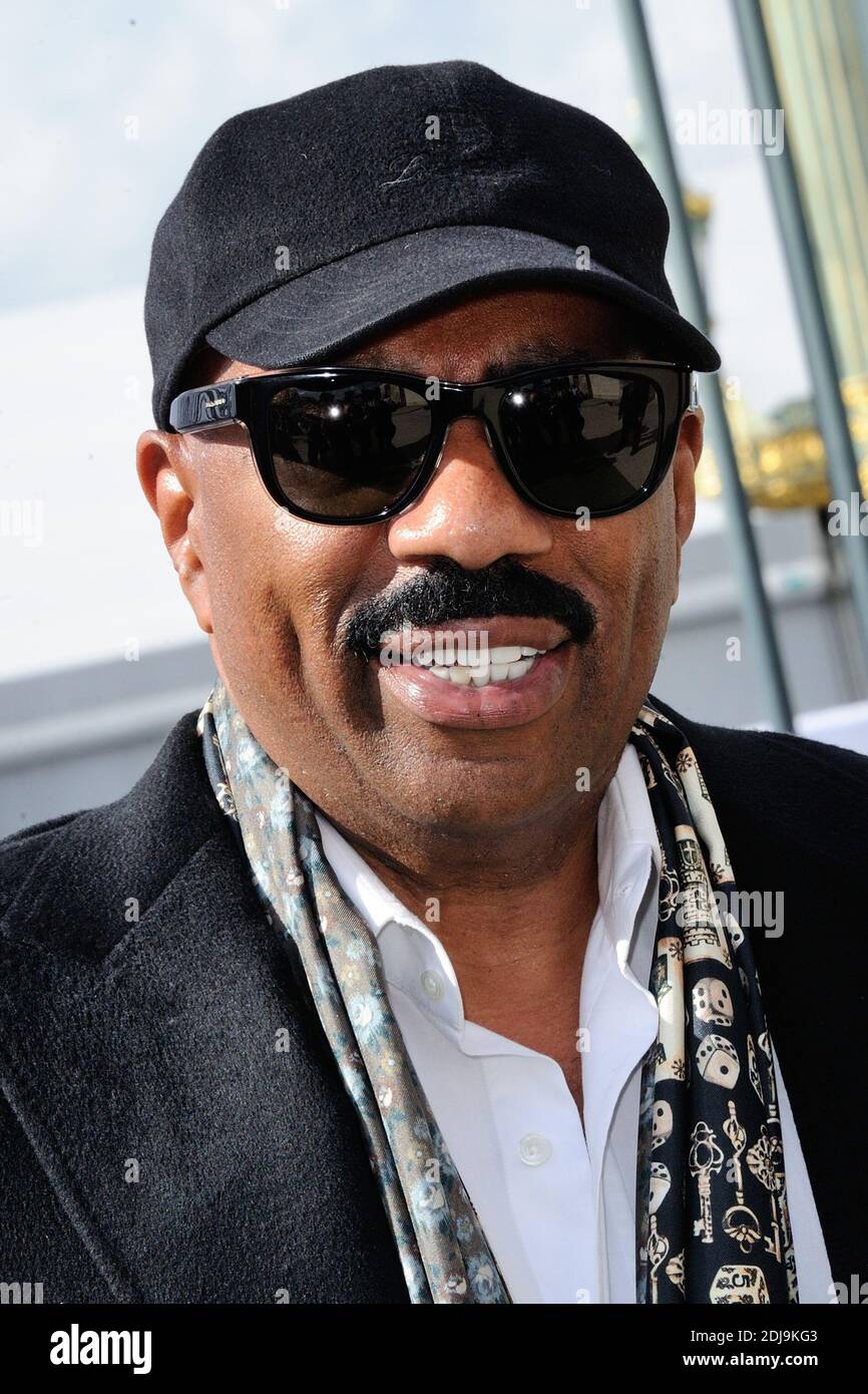Steve Harvey arriving at the Elie Saab show as a part of Paris Fashion ...