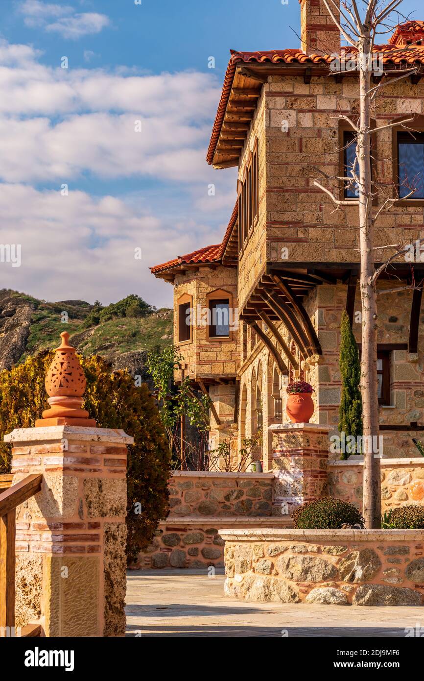 Varlaam monastery, an unesco world heritage site, located on a unique ...