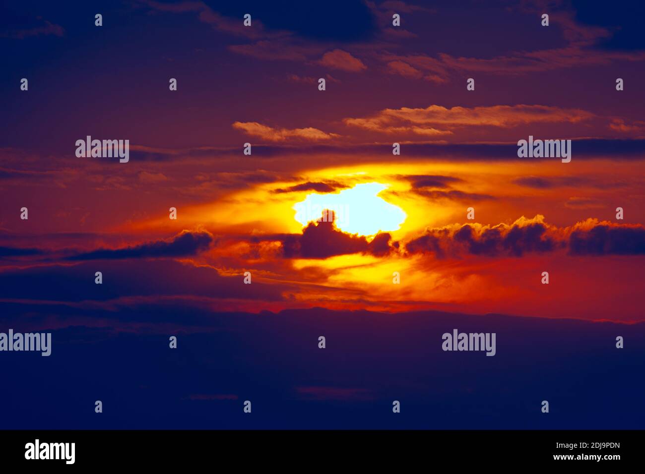 Fantastic sunset at spectacular heaven . Awesome evening sky Stock ...