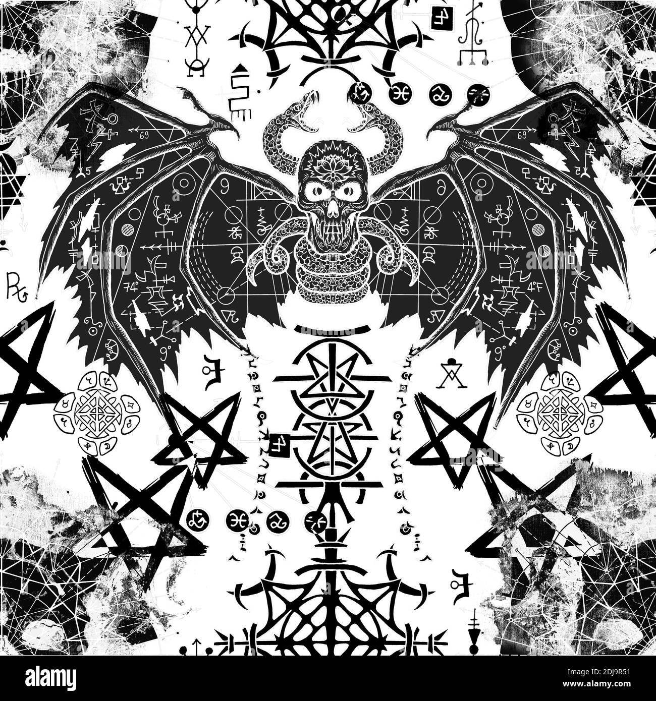 Satan drawing medieval hi-res stock photography and images - Alamy