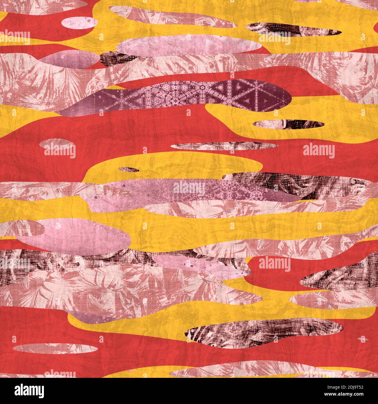 Seamless collage in camo shapes vivid montage Stock Photo - Alamy