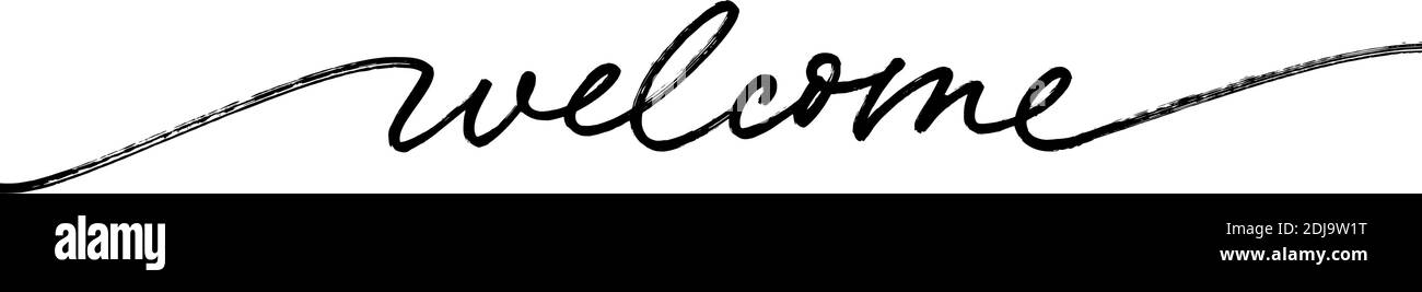 Welcome wedding card hand Stock Vector Images - Alamy