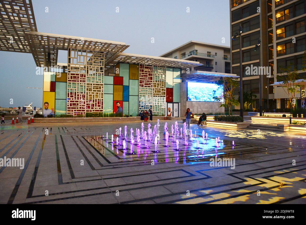 The modern Al Mouj complex in Muscat, Oman Stock Photo - Alamy