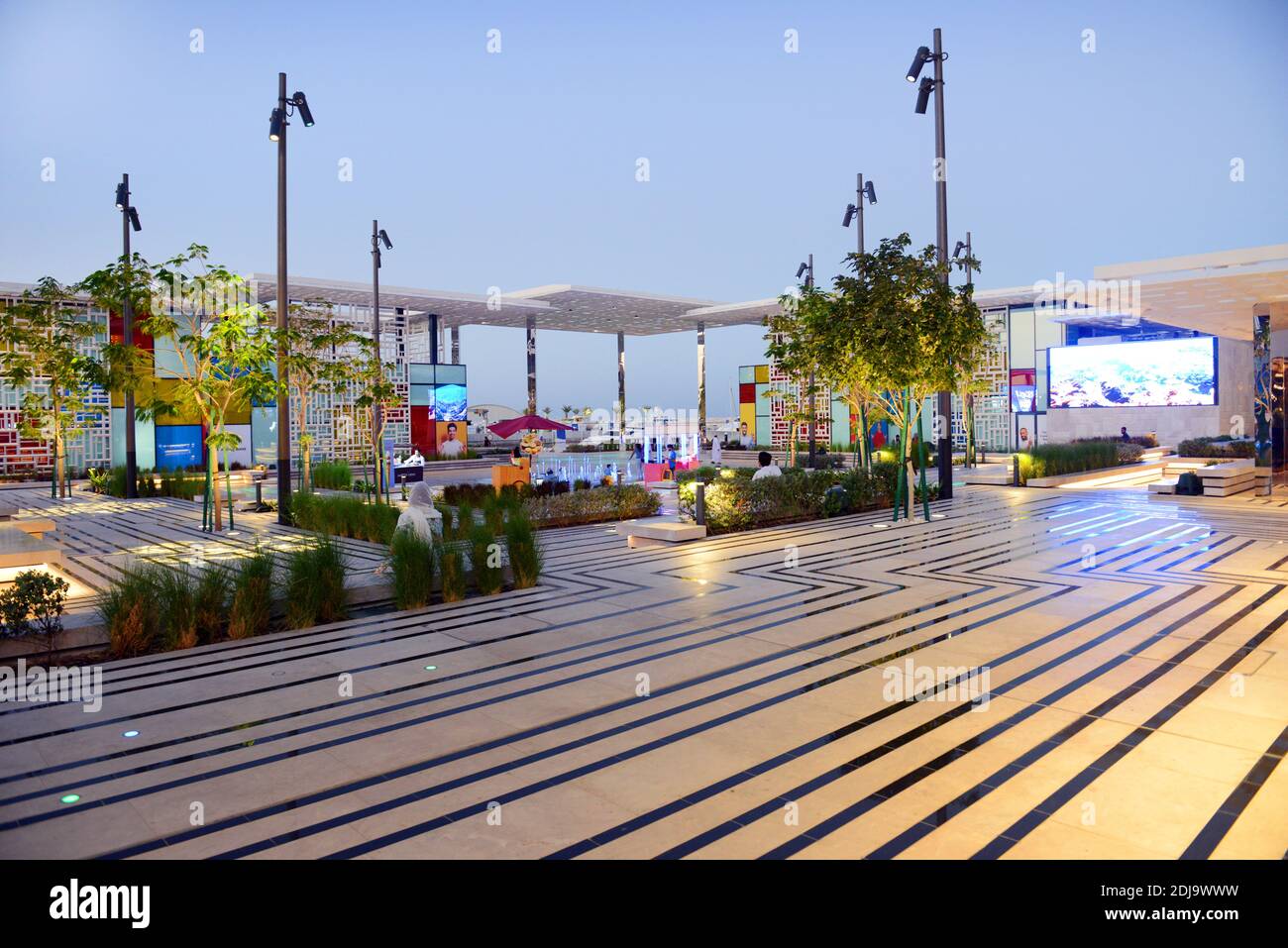 The modern Al Mouj complex in Muscat, Oman Stock Photo - Alamy