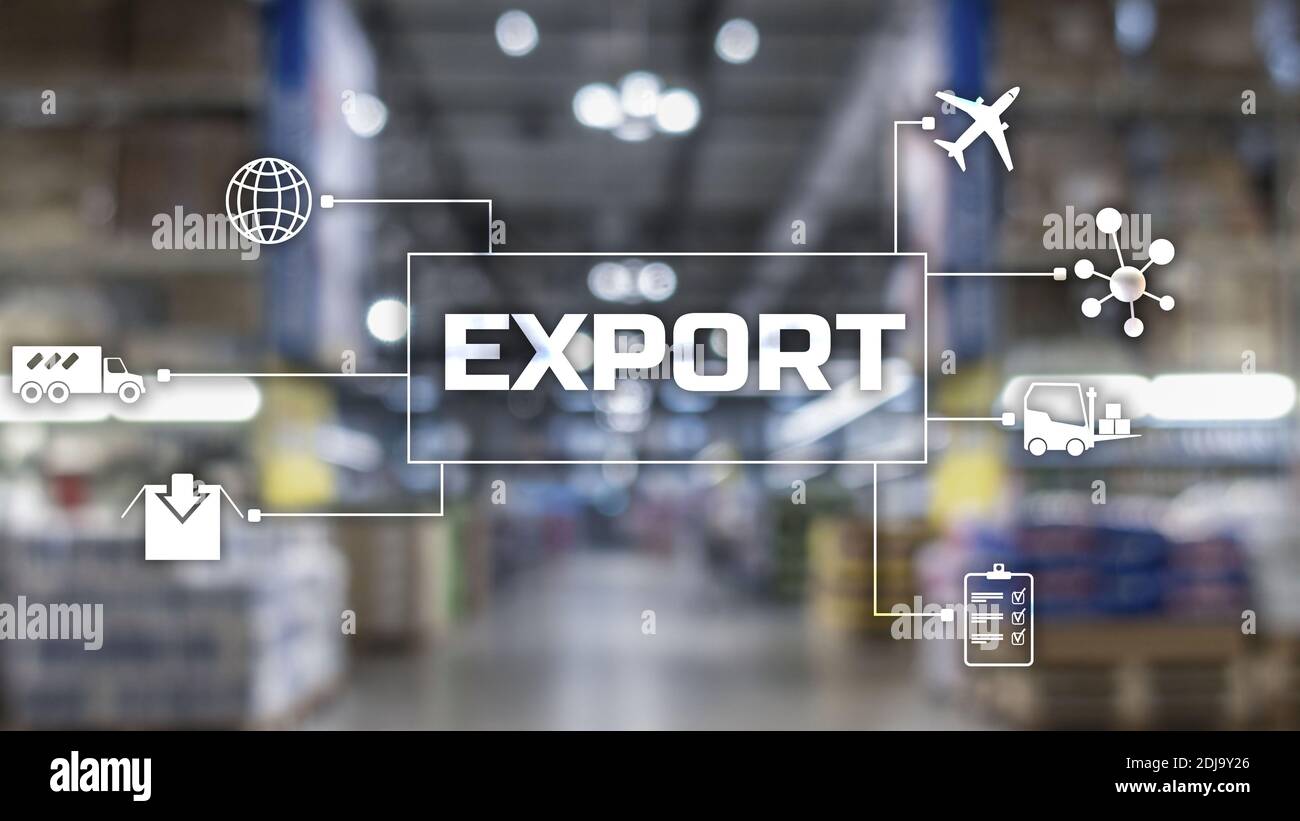 Logistics Import Export background 2021 Stock Photo - Alamy