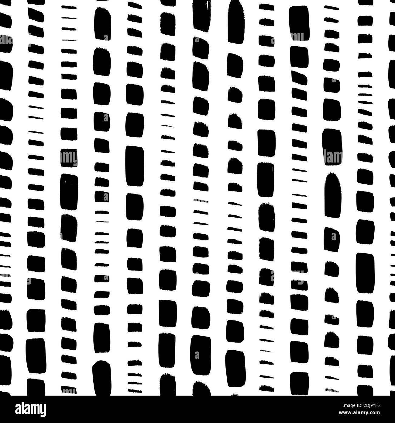 Dotted lines hand drawn vector seamless pattern Stock Vector Image ...