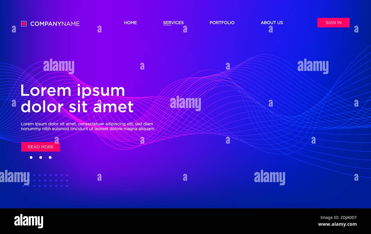 Digital blue color particles wave Stock Vector Images - Alamy
