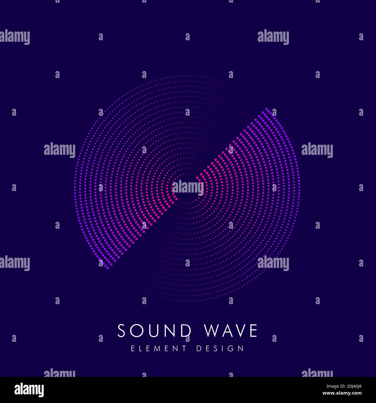 Poster of the sound wave. Vector illustration music on dark background ...