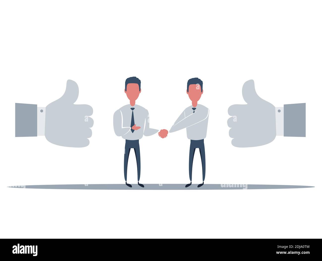 Handshake of business partners, Handshake icon. Concept of agreement ...