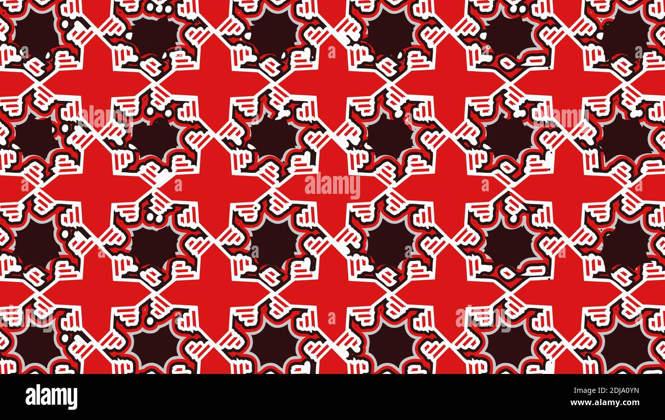 Image of a virus pattern, triangle shape, red color, vector graphic ...