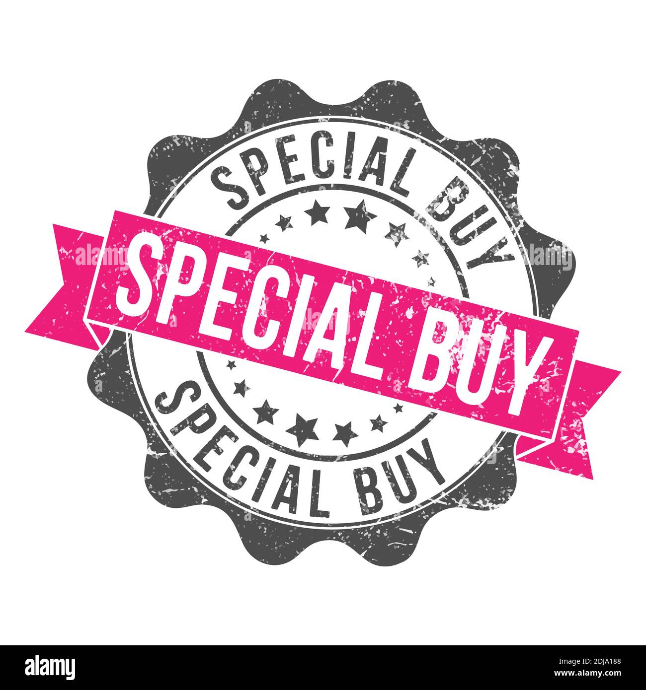 SPECIAL BUY. Stamp impression with the inscription. Old worn vintage ...