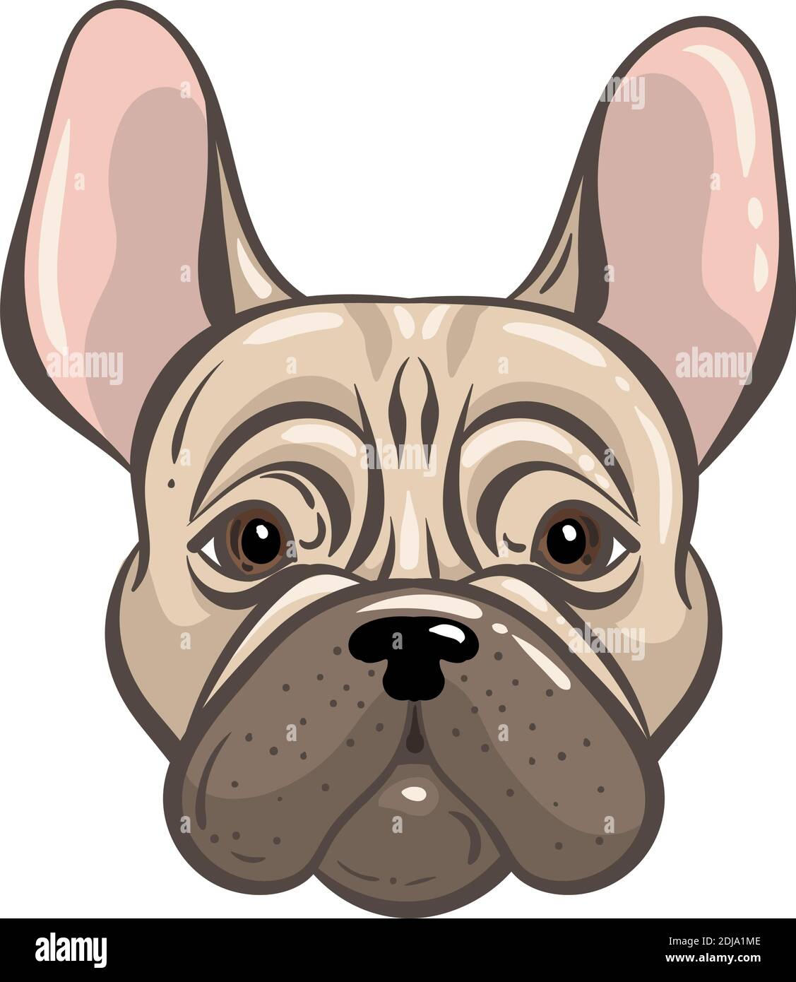 Frenchie cartoon hi-res stock photography and images - Alamy