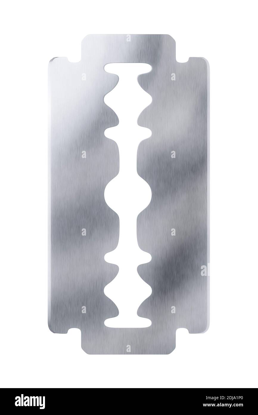 3d illustration of a typical razor blade Stock Photo - Alamy
