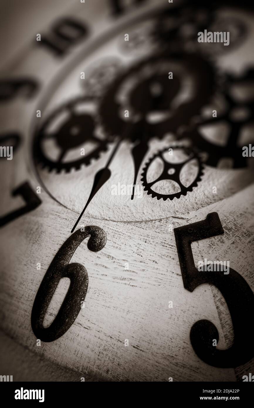 Old vintage clock dial background - Time symbol Stock Photo - Alamy