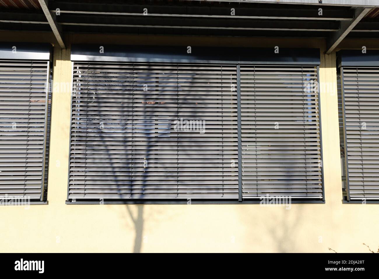 Window with modern blind, exterior shot Stock Photo - Alamy