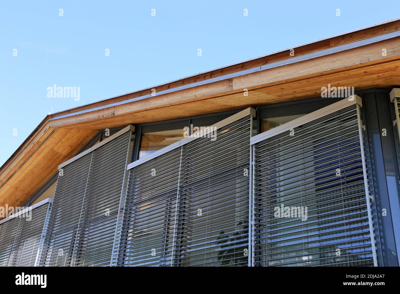 Window with modern blind, exterior shot Stock Photo - Alamy