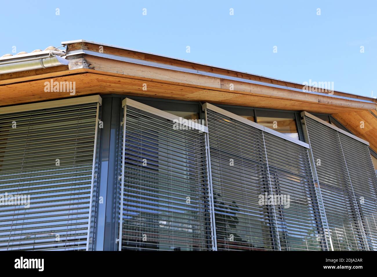 Window with modern blind, exterior shot Stock Photo - Alamy