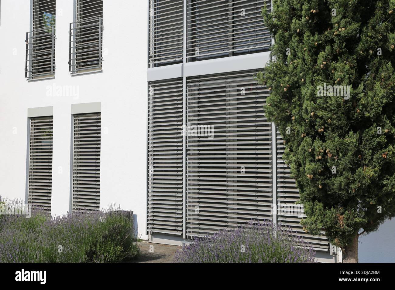 Window with modern blind, exterior shot Stock Photo - Alamy