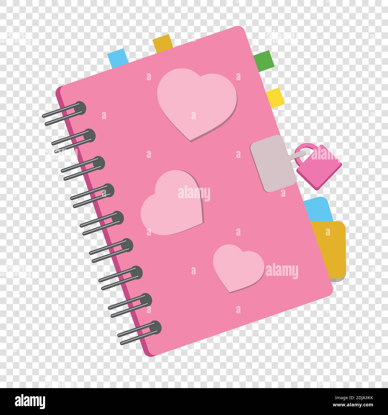 Stationery spiral pages Stock Vector Images - Alamy